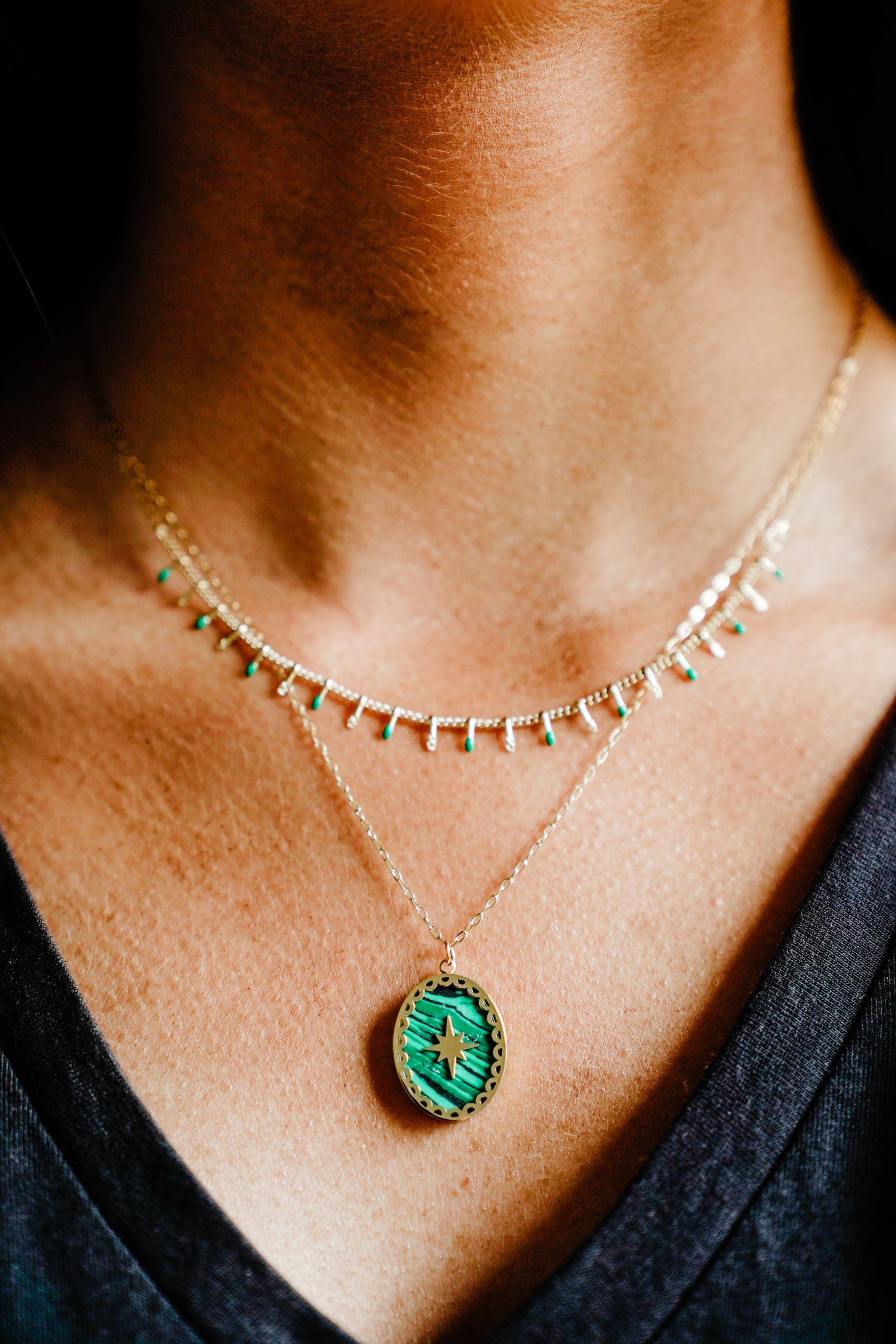 Layered Pendant Necklace Made by Survivors | Our Rescue – Our Rescue Store