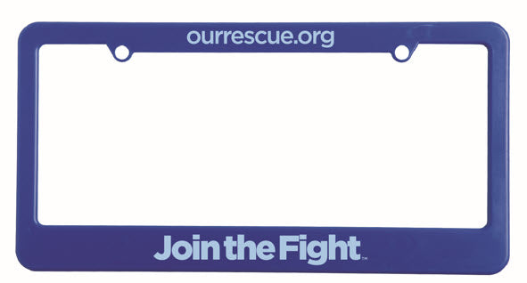 Awareness License Plate Frame – Our Rescue Store