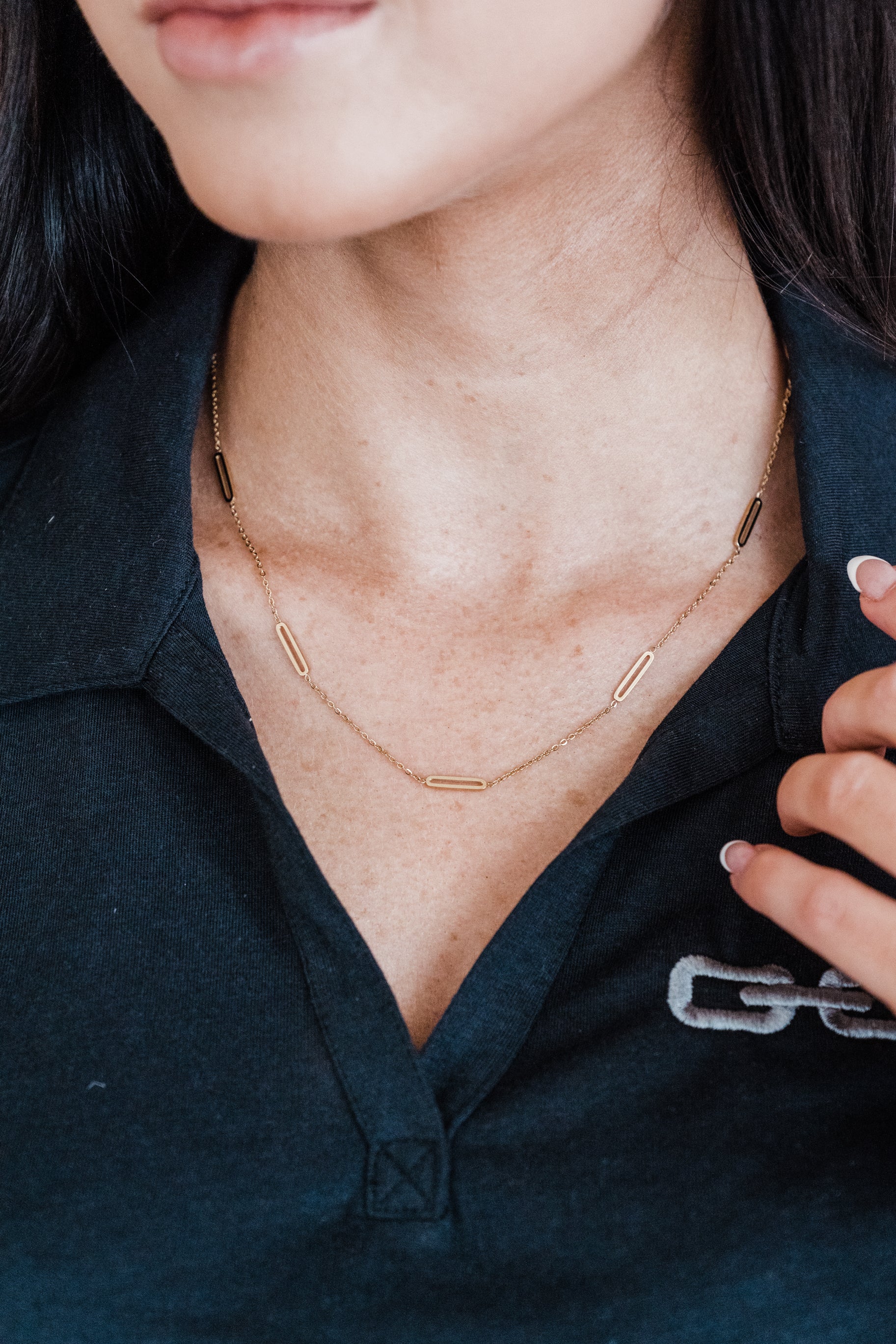 Gold Chain Link Necklace Made by Survivors | Our Rescue – Our Rescue Store